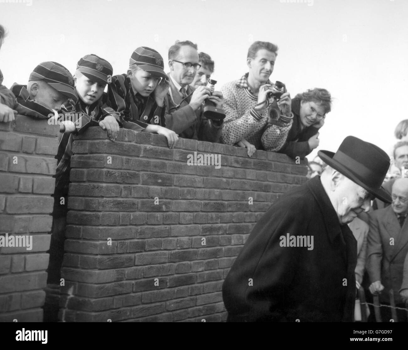 Churchill 1950s Black and White Stock Photos & Images - Alamy