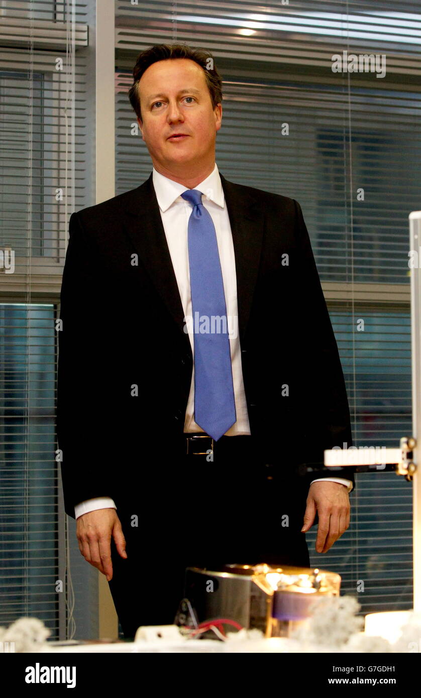 Cameron visit to Dyson Factory Stock Photo - Alamy