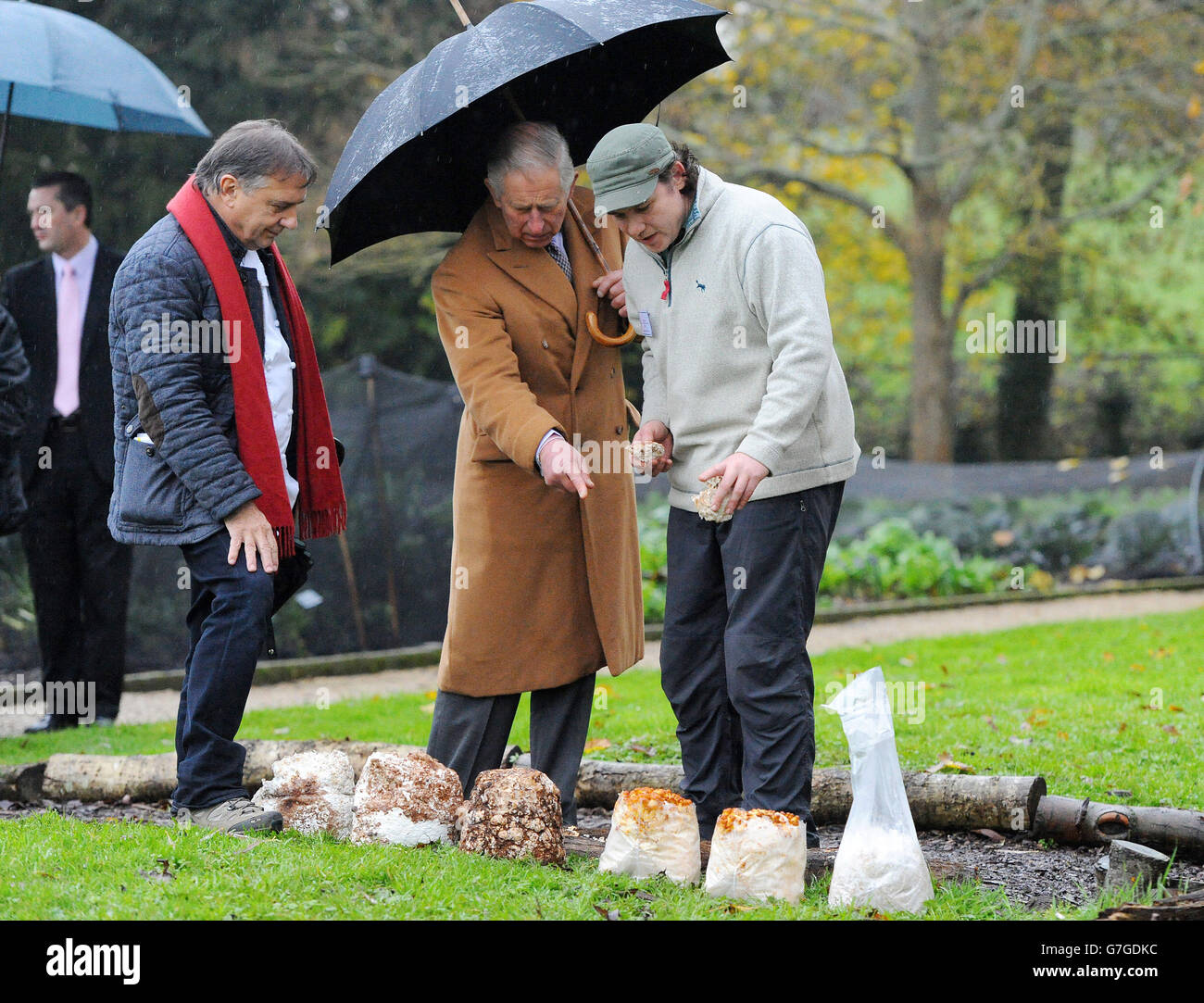 The Prince of Wales (centre) is given a tour of The National Heritage ...