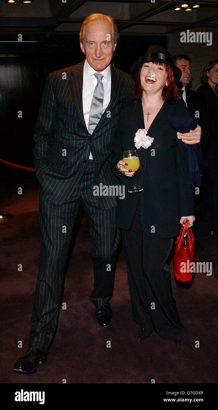Actor Charles Dance with Finty Williams during the Evening Standard ...