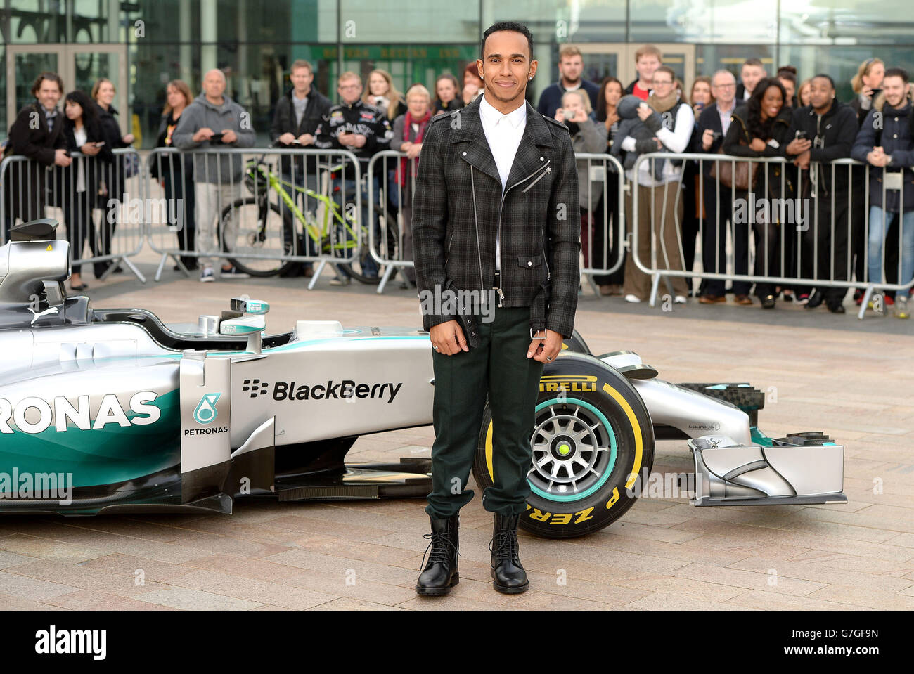 Formula one world champion lewis hamilton during hi-res stock ...