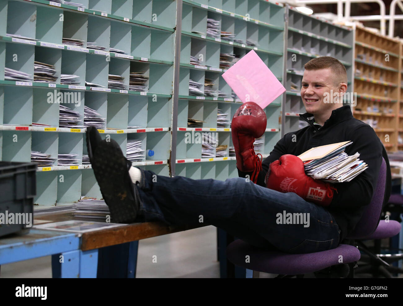 Boxer and royal mail worker charlie flynn hi-res stock photography and ...
