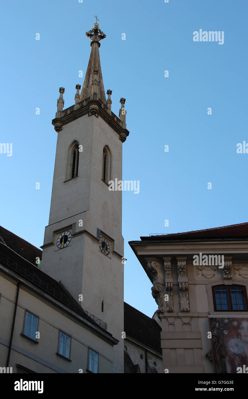 The bell tower of the Augustinerkirche in Vienna (Austria Stock Photo ...