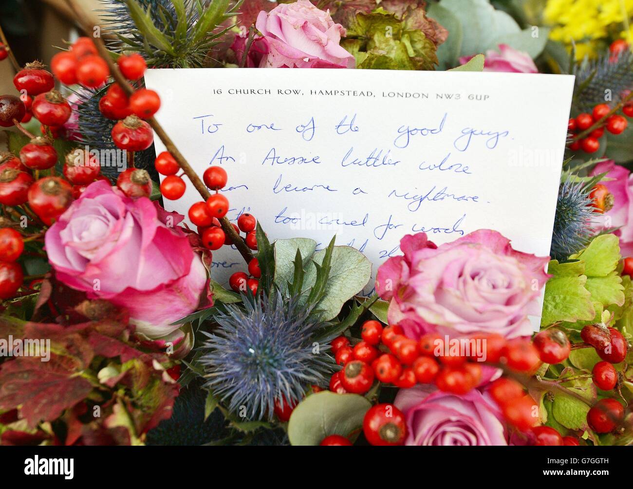 Phillip Hughes death Stock Photo - Alamy