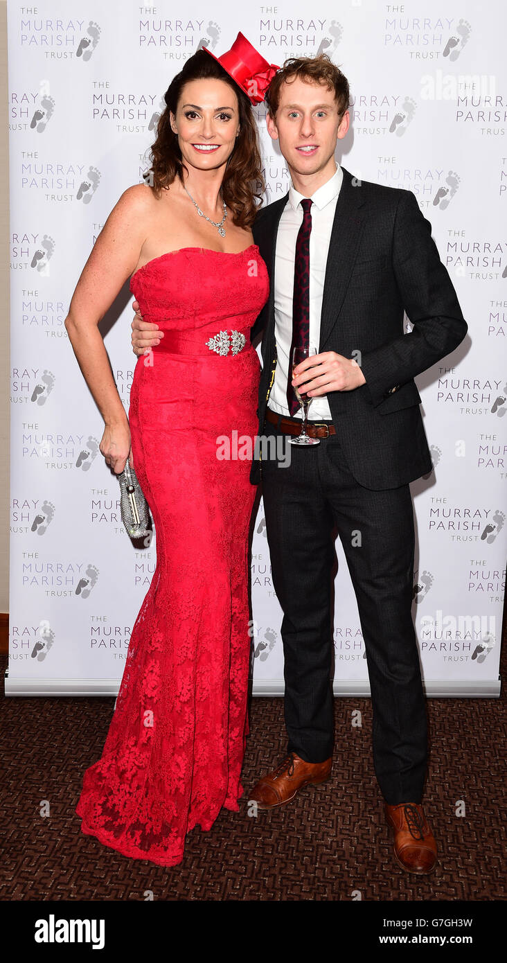 Sarah Parish and Robert Emms attending the Odd Ball charity ball in aid ...