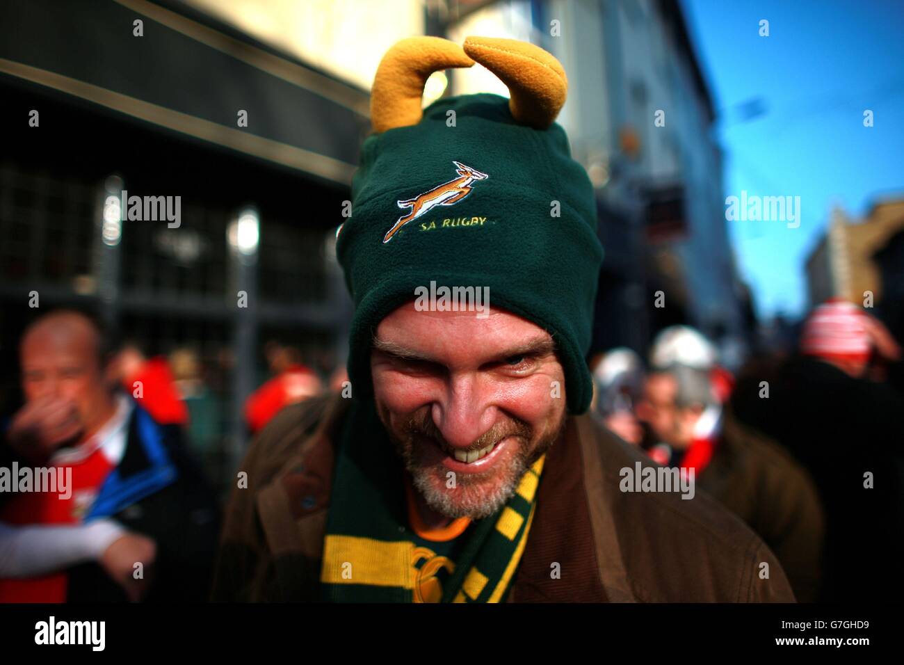 South African fans before the Dove Men Series match at the Millennium ...