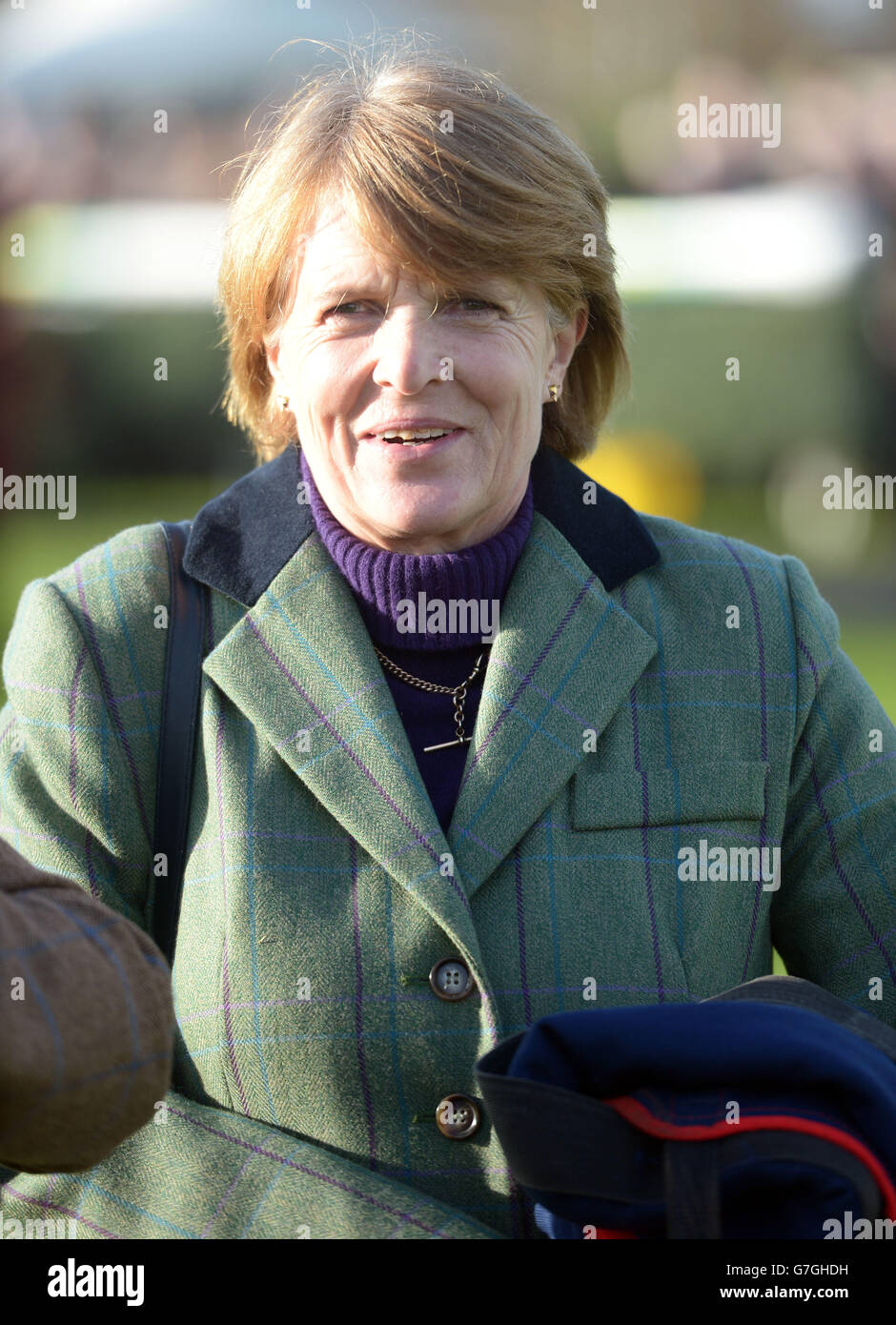 Trainer Caroline Bailey during The bet365 Hennessy Festival at Newbury ...