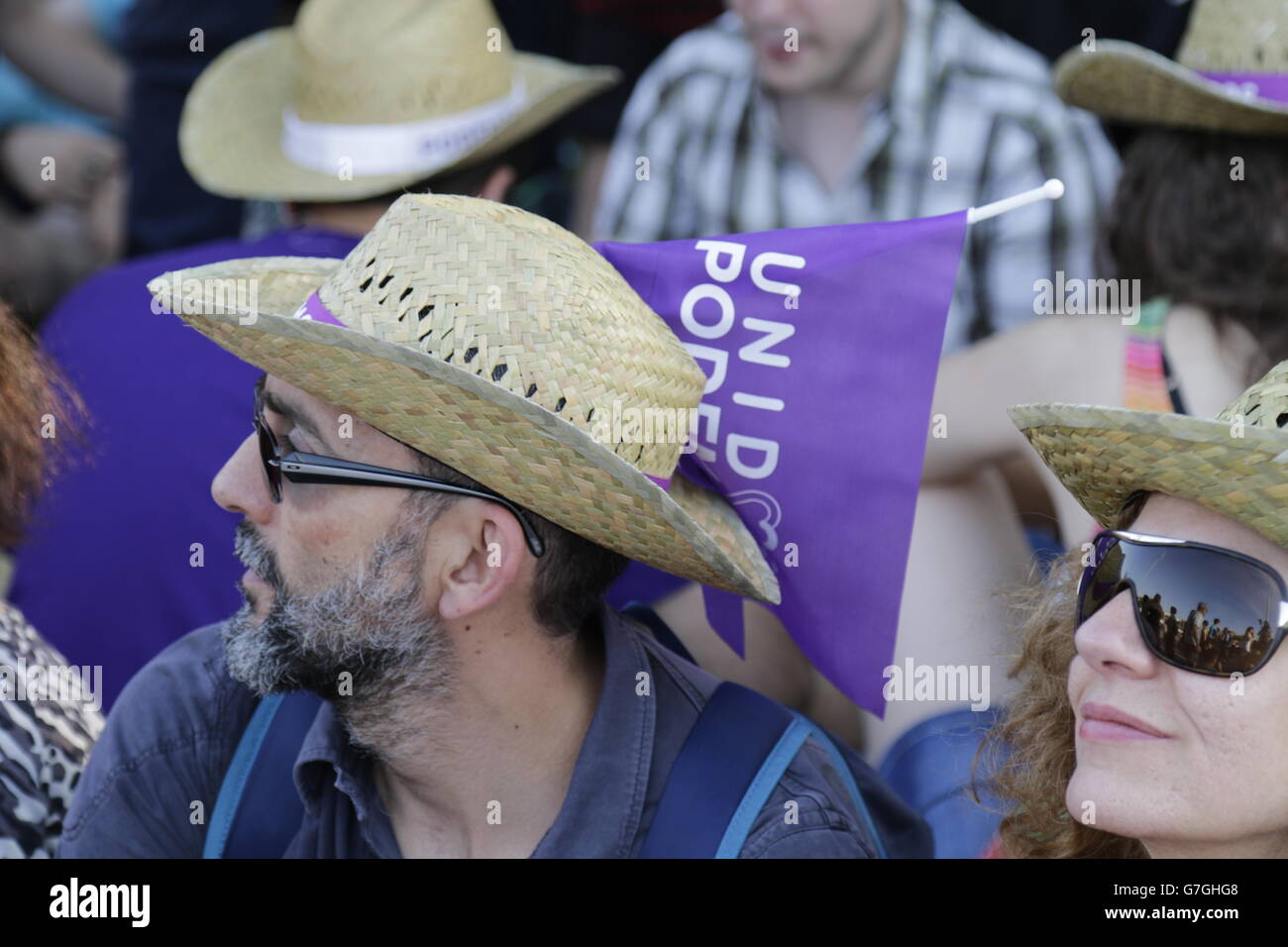 Spain election campaign - Podemos Stock Photo - Alamy