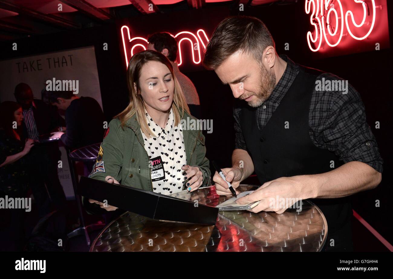 Take That Album Signing - London Stock Photo - Alamy