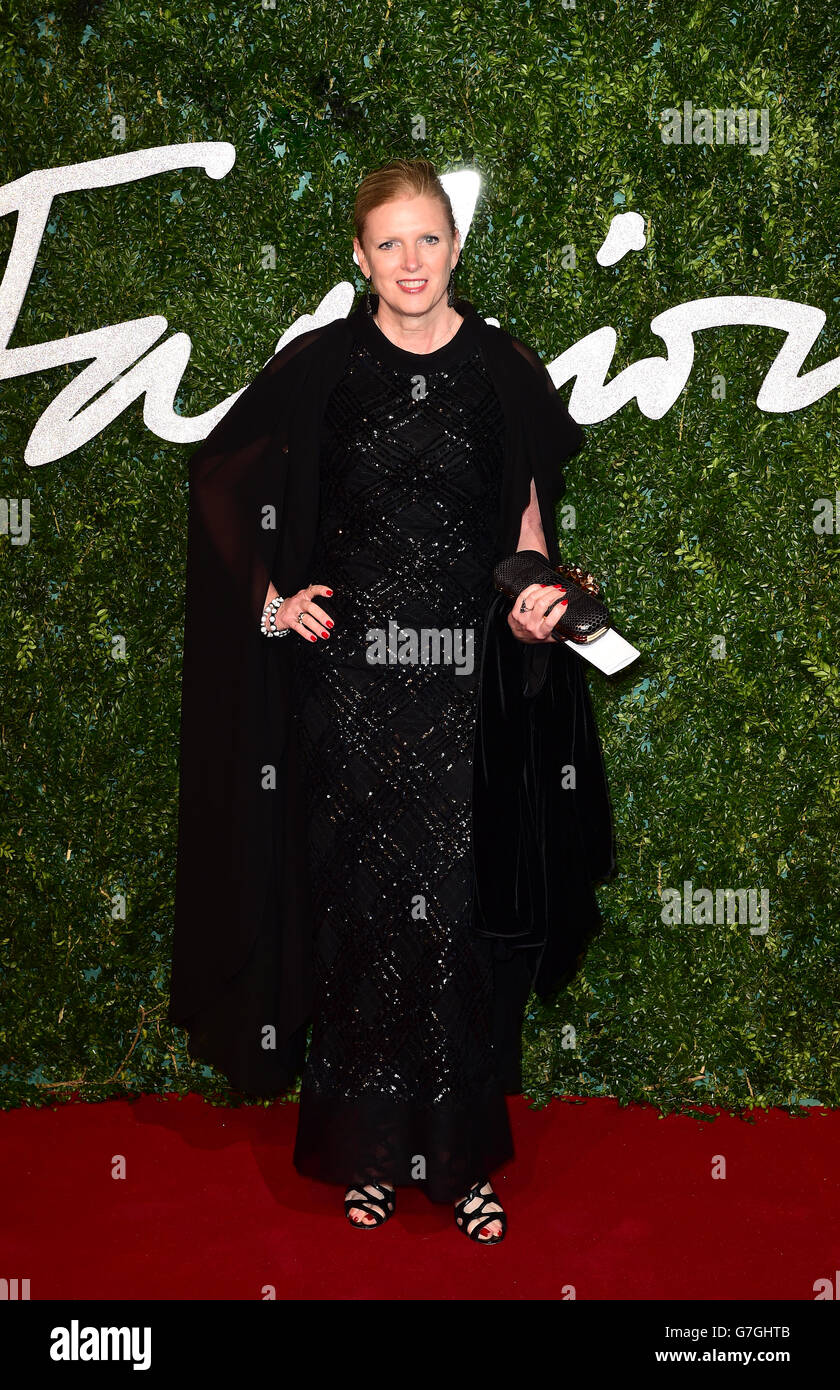 Lisa Gregg arriving at the British Fashion Awards, at The London Coliseum, St Martin's Lane ...