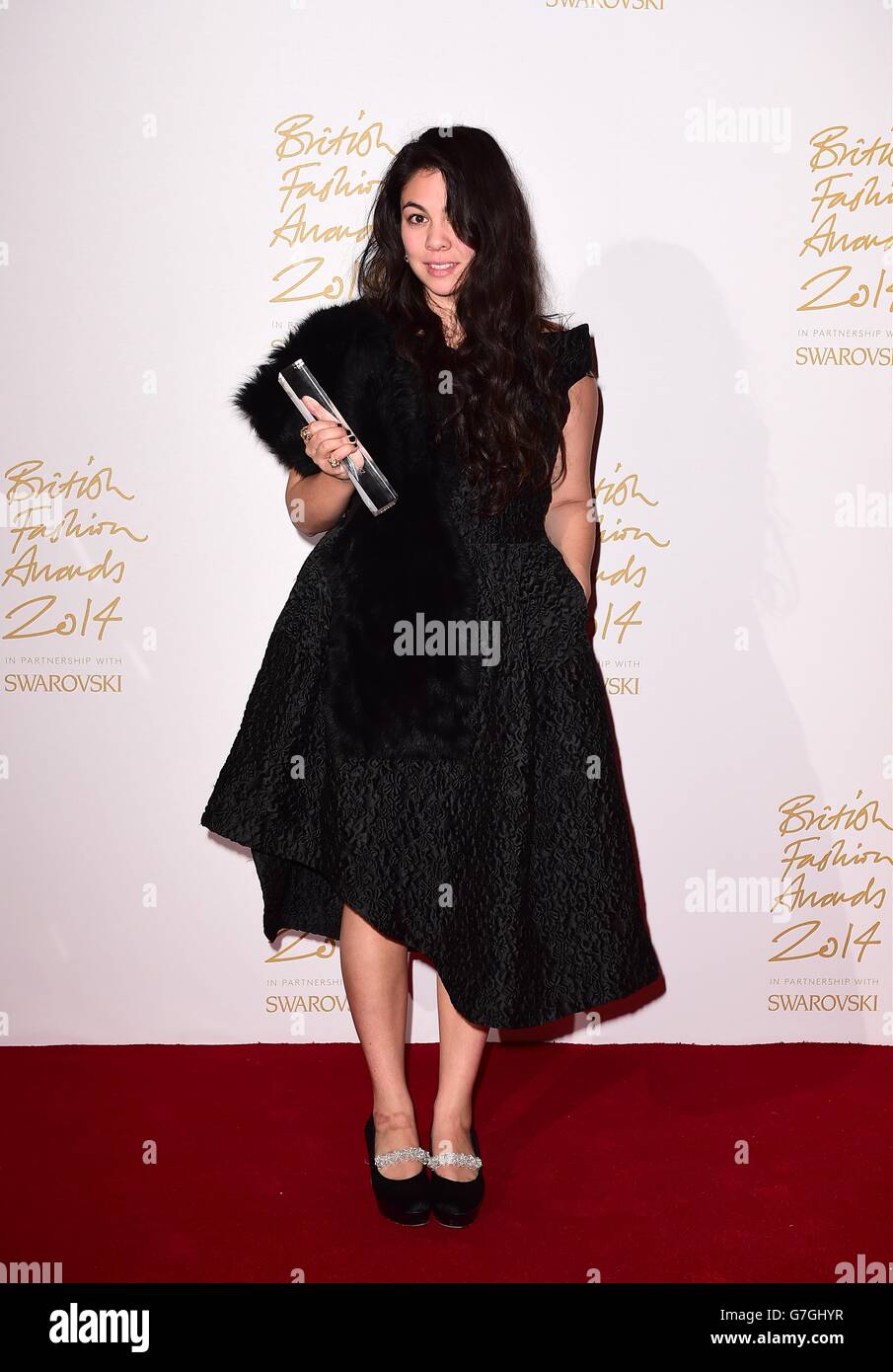 Simone Rocha with the New Establishment award during the 2014 British ...