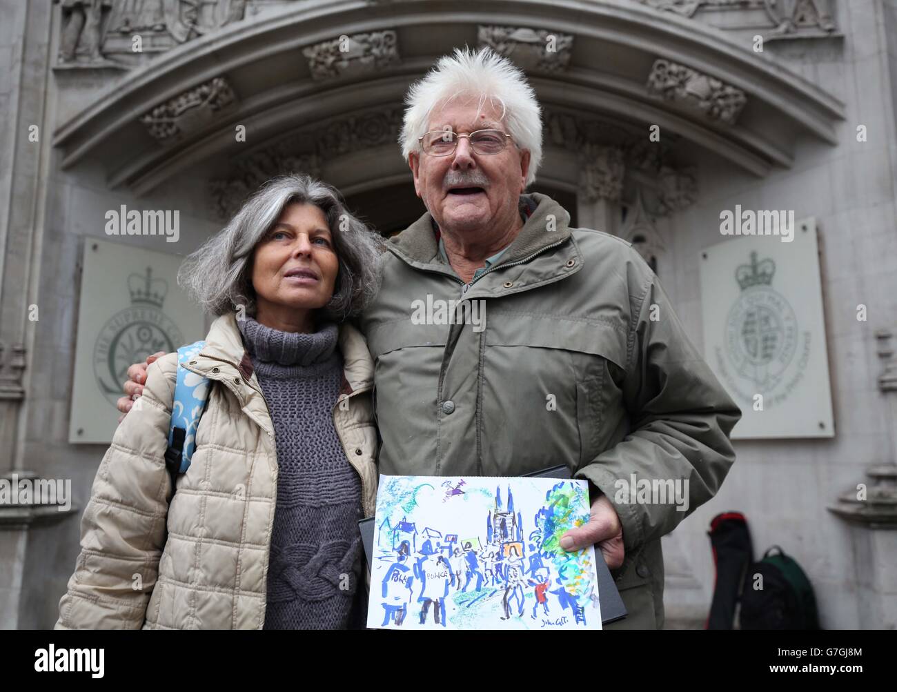 John catt holding one protest paintings hi-res stock photography and ...