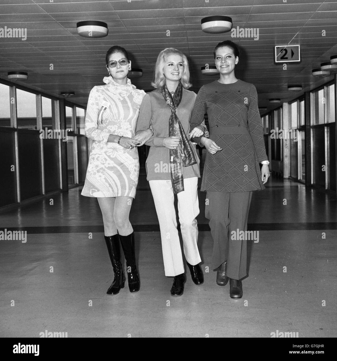 Miss World 1969 - Heathrow Airport, London Stock Photo - Alamy