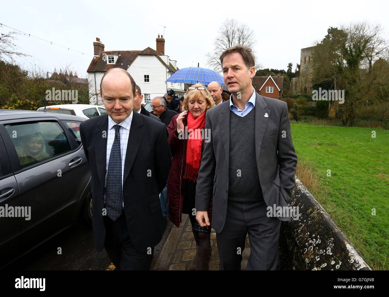 Deputy Prime Minister Nick Clegg (right) with prospective Liberal ...
