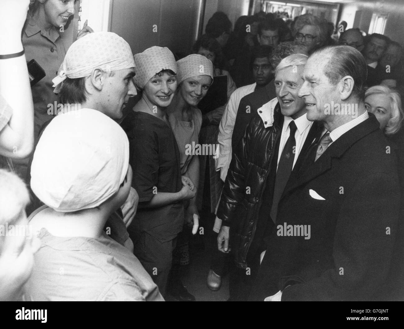 The Duke of Edinburgh (r) and TV personality and fundraiser Jimmy ...