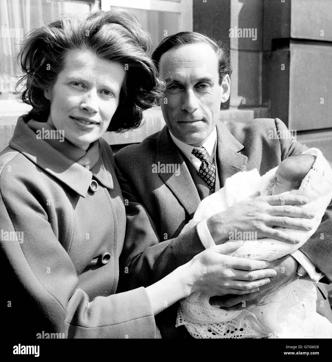 Liberal leader Jeremy Thorpe with his wife Caroline and son Rupert ...