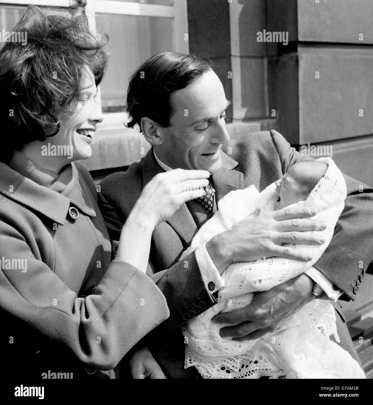 Liberal leader Jeremy Thorpe with his wife Caroline and son Rupert ...