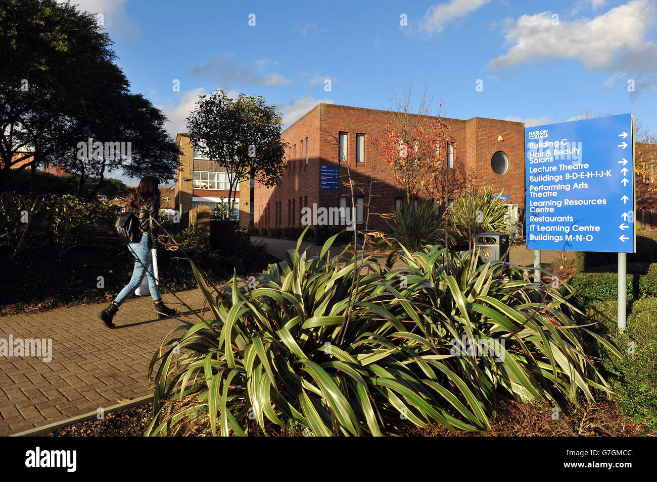 Stock photo of buildings at Harlow College, Harlow, Essex Stock Photo ...