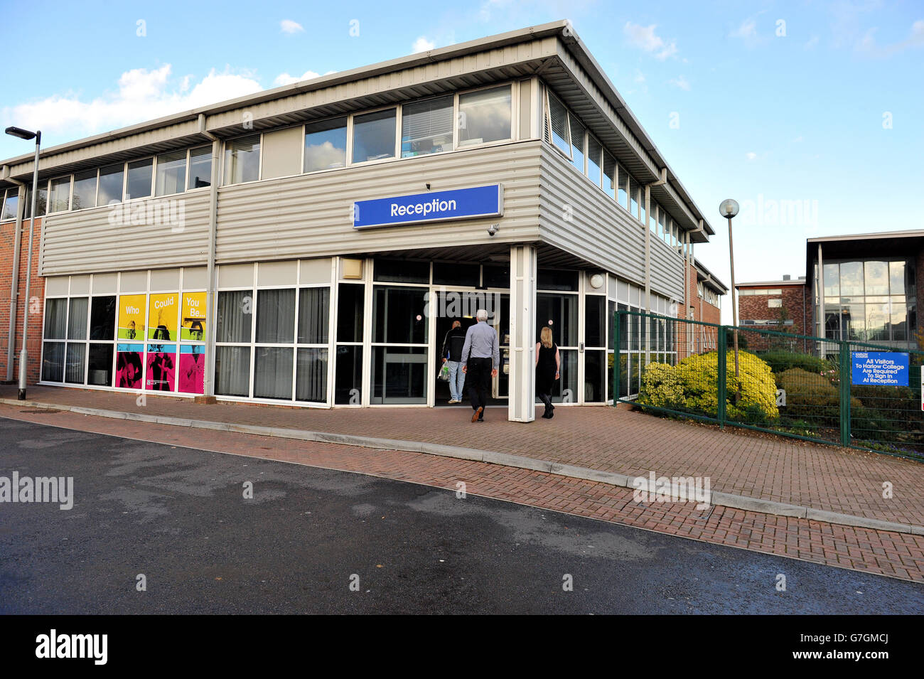 Harlow College stock. Stock photo of the main reception block at Harlow ...