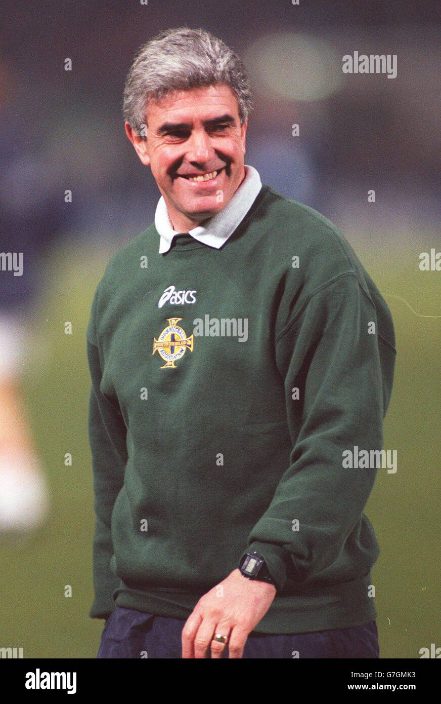 International Soccer. Italy -v- Northern Ireland. Brian Hamilton ...