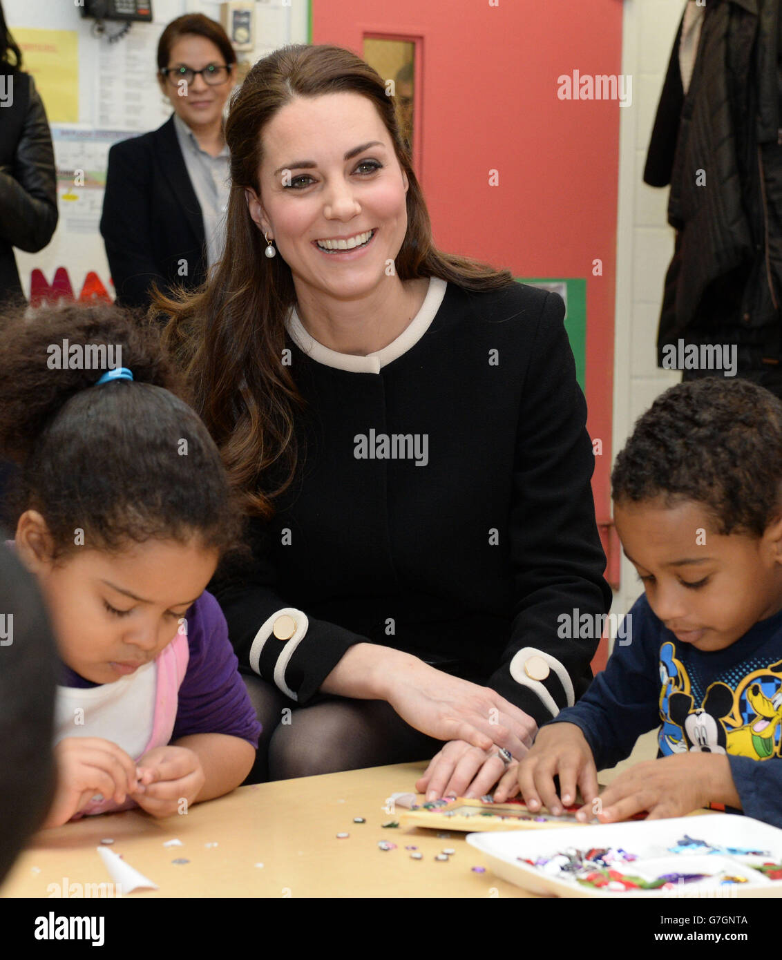The Duchess of Cambridge during a visit to the Northside Center, a ...
