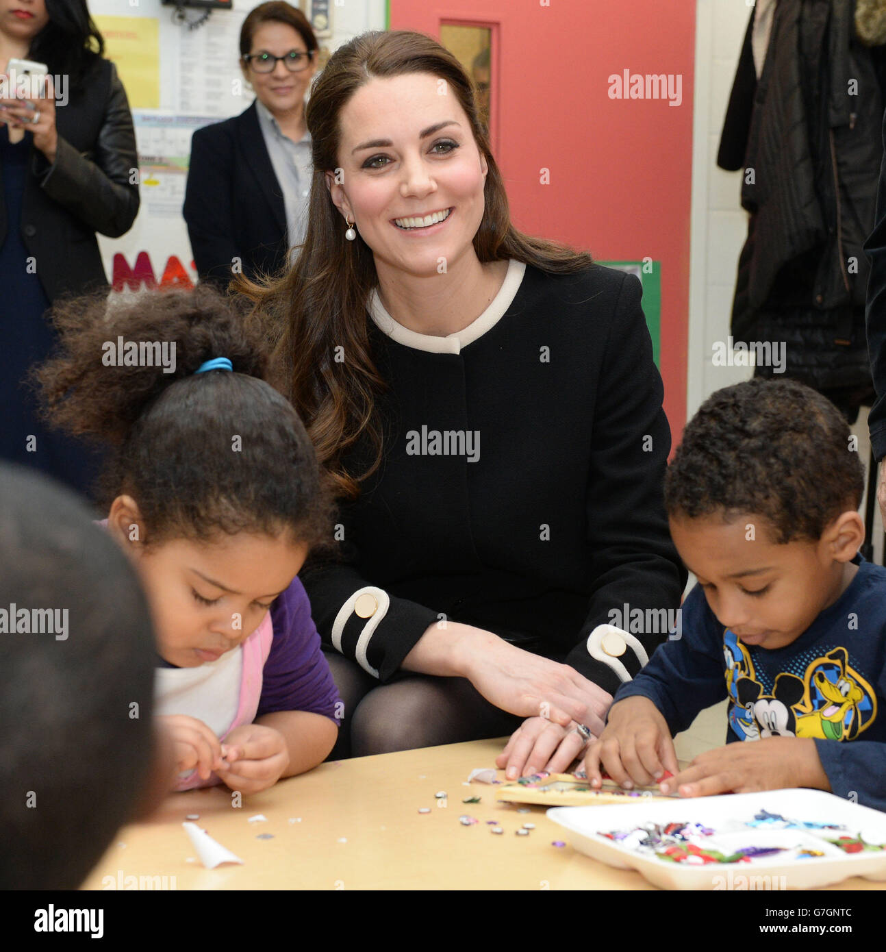 The Duchess of Cambridge during a visit to the Northside Center, a ...