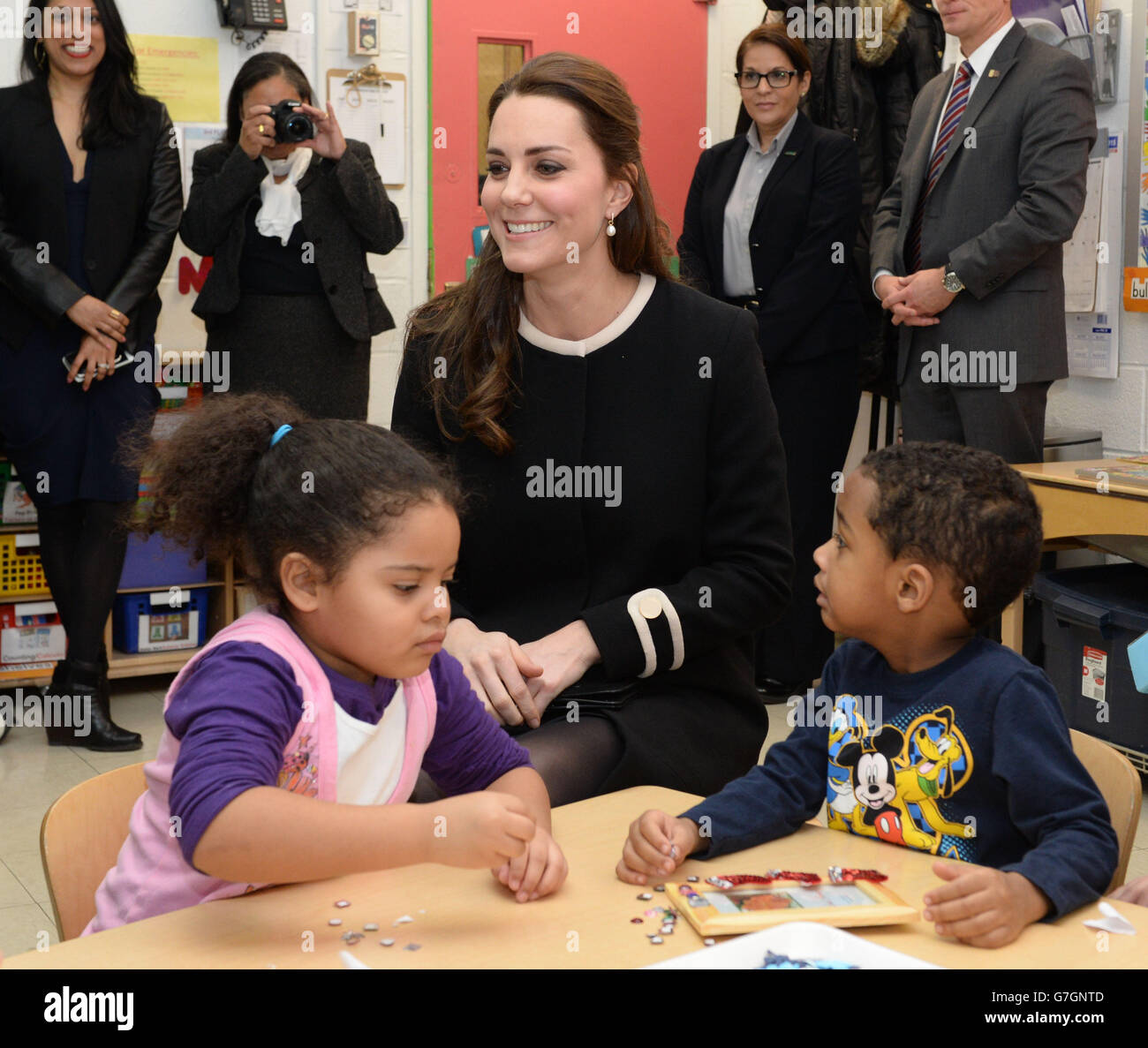 The Duchess of Cambridge during a visit to the Northside Center, a ...