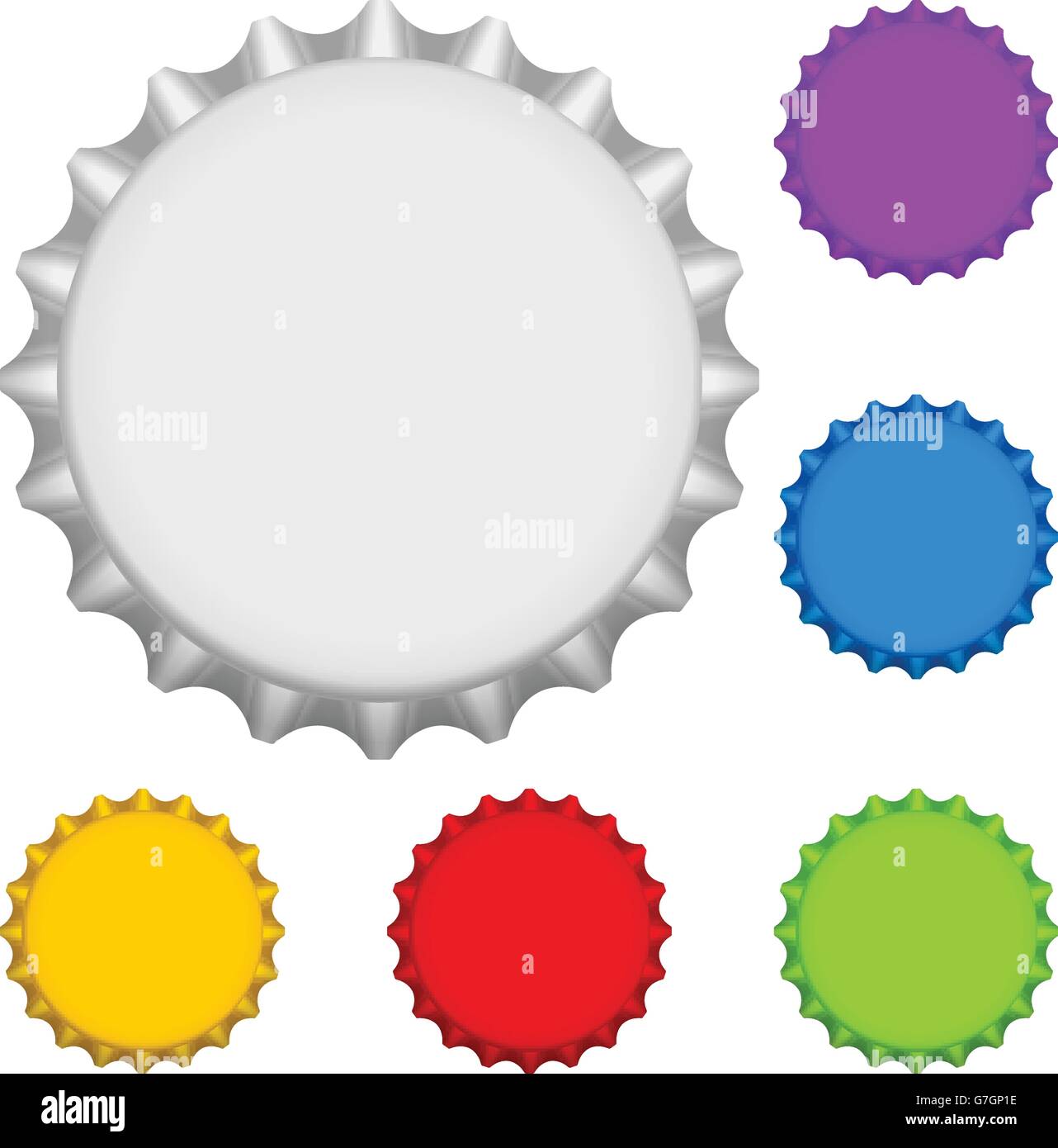 Bottle caps Stock Vector Images - Alamy