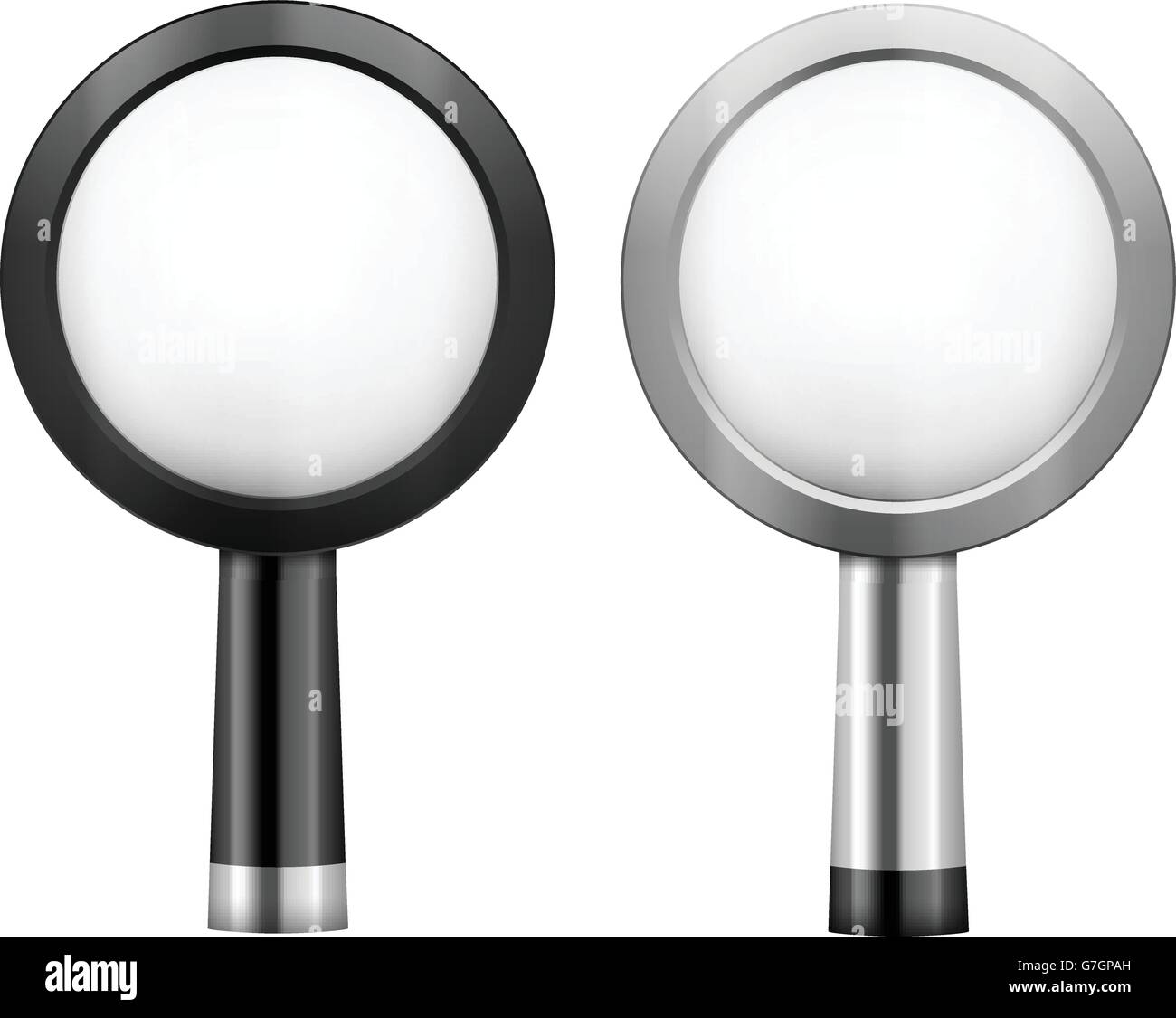 Magnifier on a white background. Vector illustration Stock Vector Image ...
