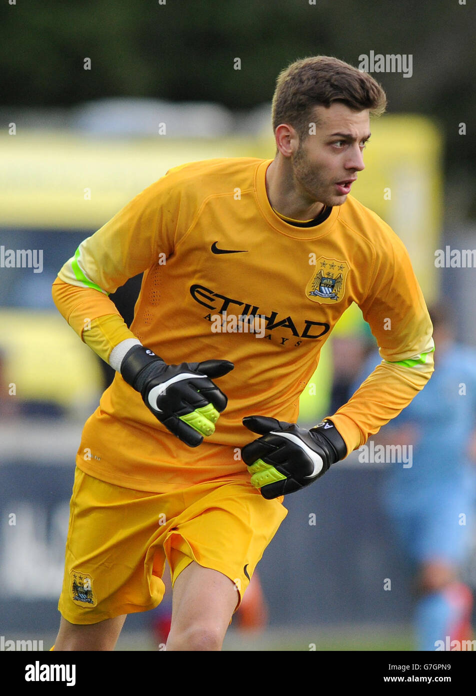 Manchester city goalkeeper angus gunn hi-res stock photography and ...
