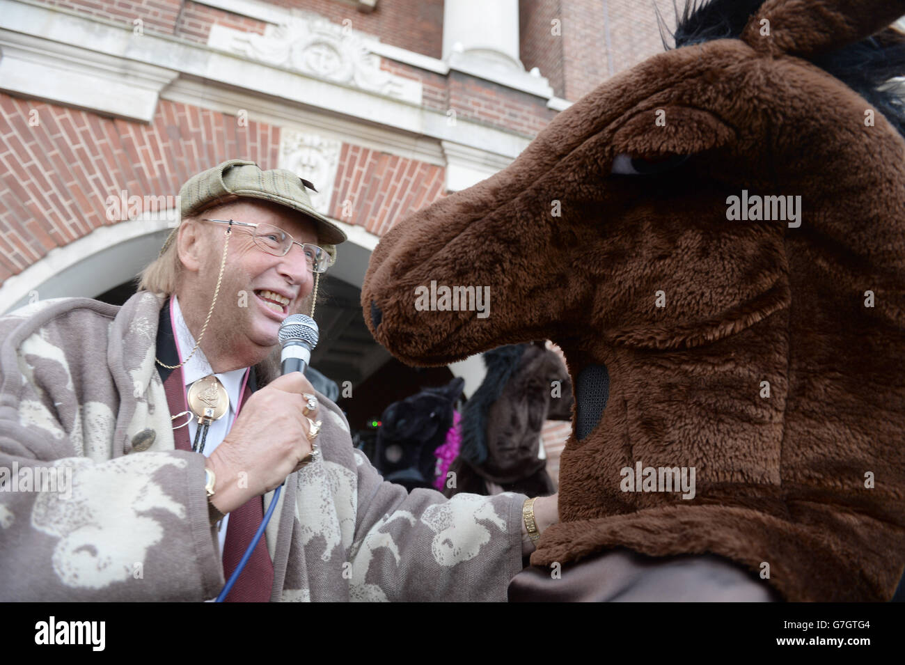 Annual London Pantomime Horse Race. s Hospice, London Stock Photo - Alamy