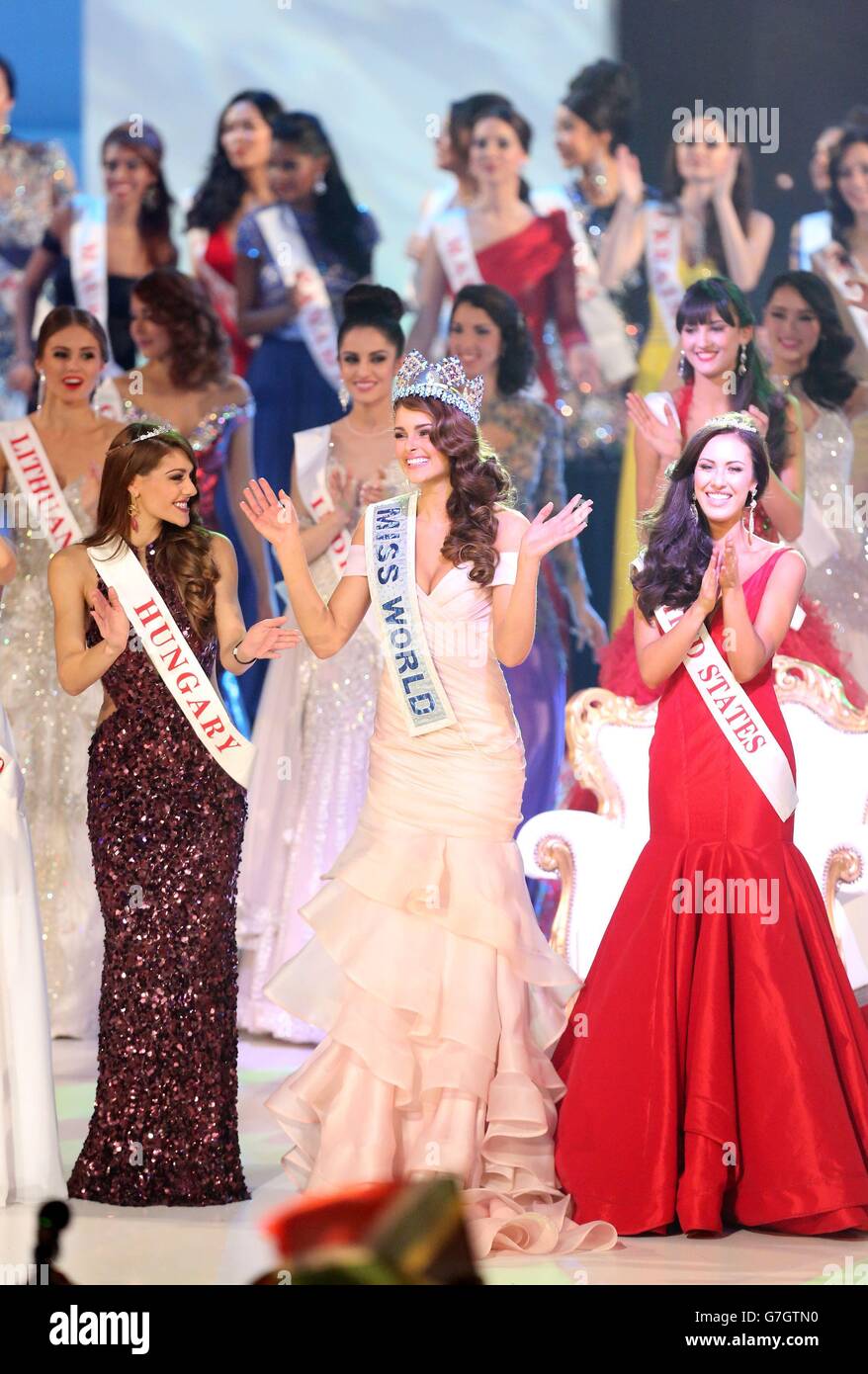 Miss South Africa Rolene Strauss after being crowned Miss World 2014 ...