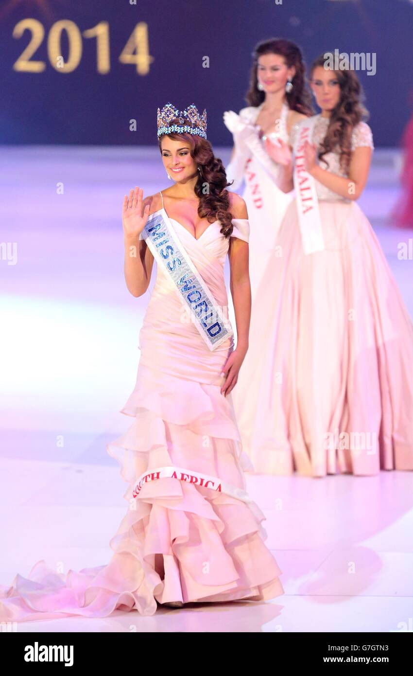 Miss South Africa Rolene Strauss after being crowned Miss World 2014 ...