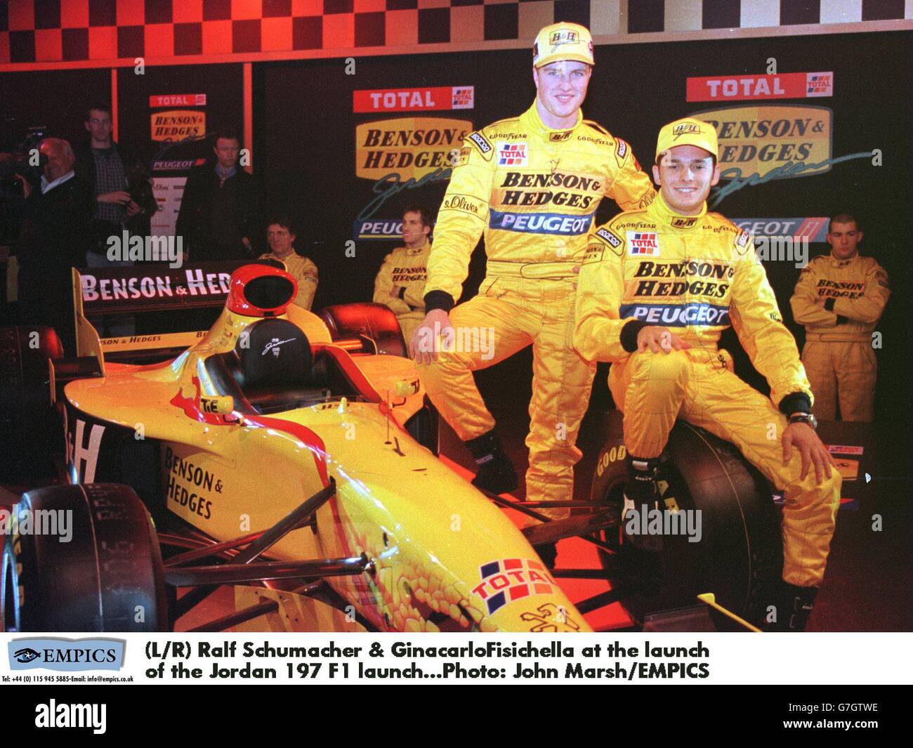 Ralf schumacher at the jordan f1 launch hi-res stock photography and ...