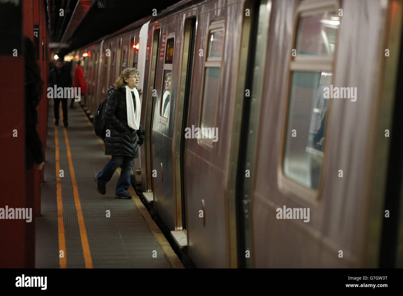 City views, New York City. Stock photo of New York City MTA subway ...