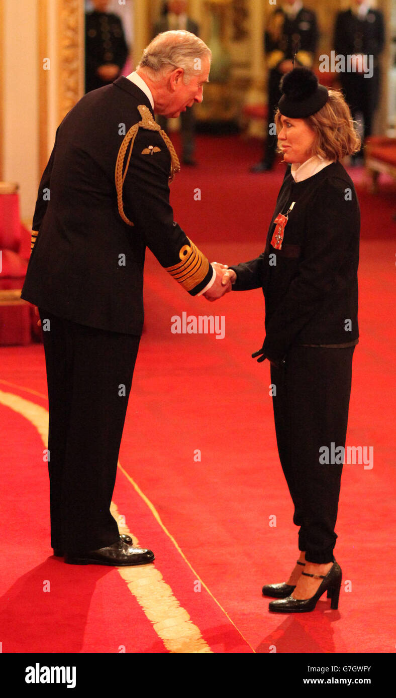 Made mbe by prince wales investiture ceremony buckingham palace hi-res ...