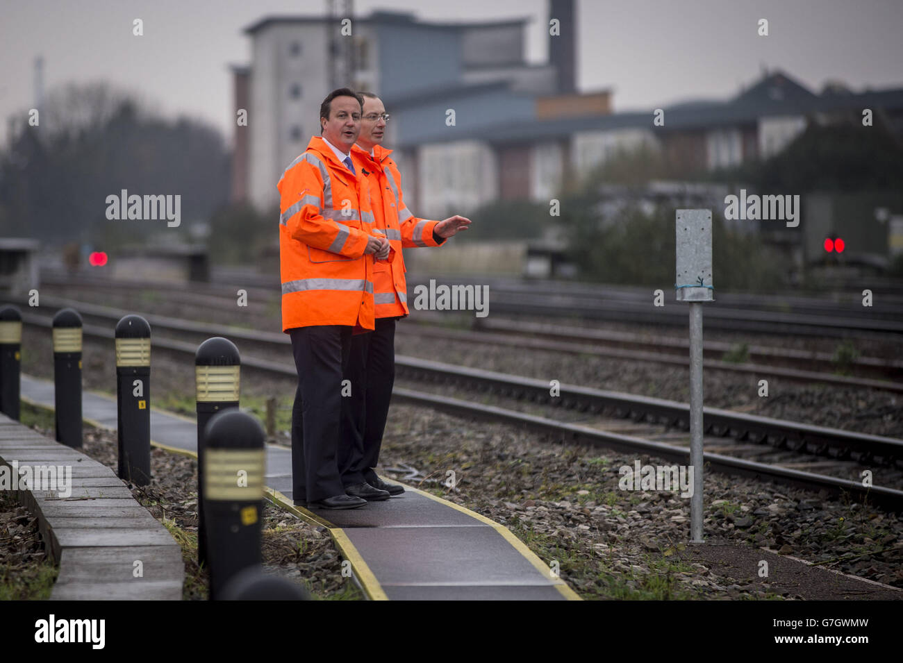 Cameron visit to Network Rail Operating Centre Stock Photo - Alamy