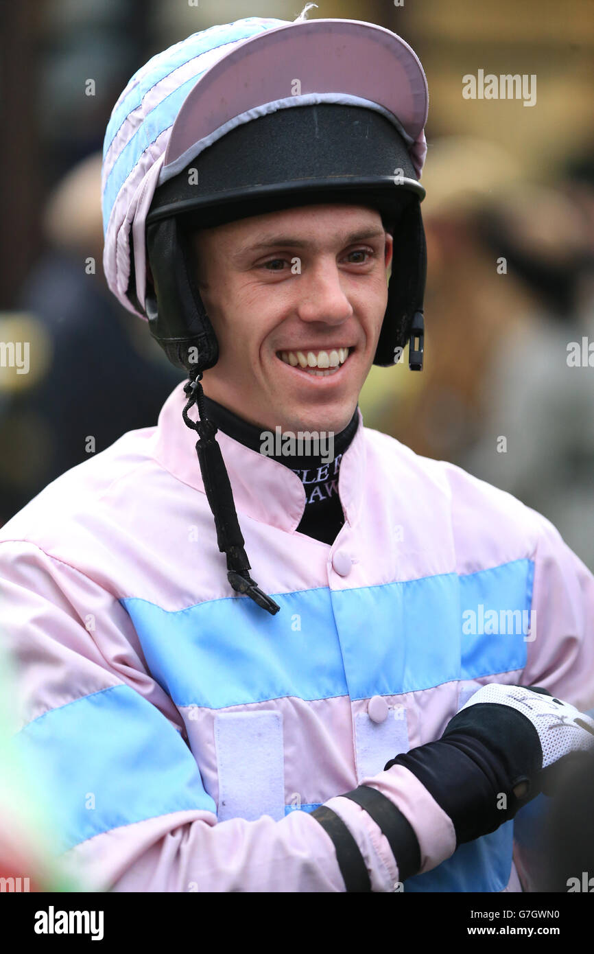 Jockey kevin jones at haydock racecourse hi-res stock photography and ...