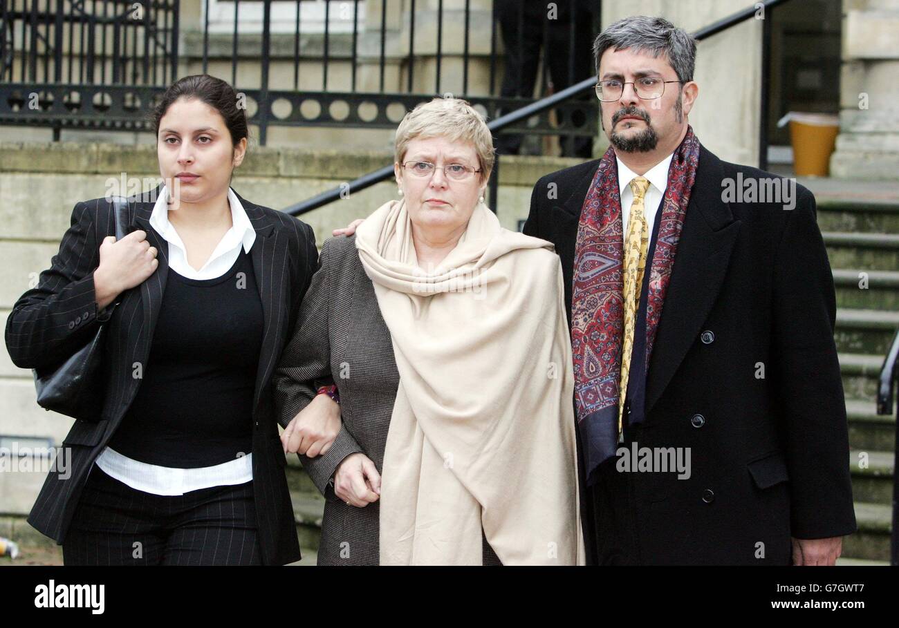 Mrs. Carol Faruqui (centre) with her daughter Gemma and son Simon ...