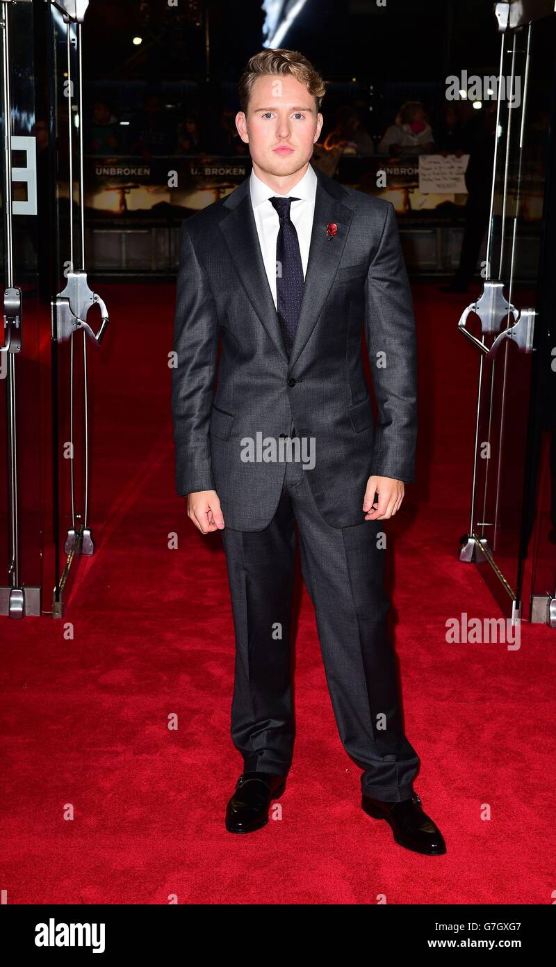 Ross Anderson arriving for the UK premiere of the film, Unbroken, at ...