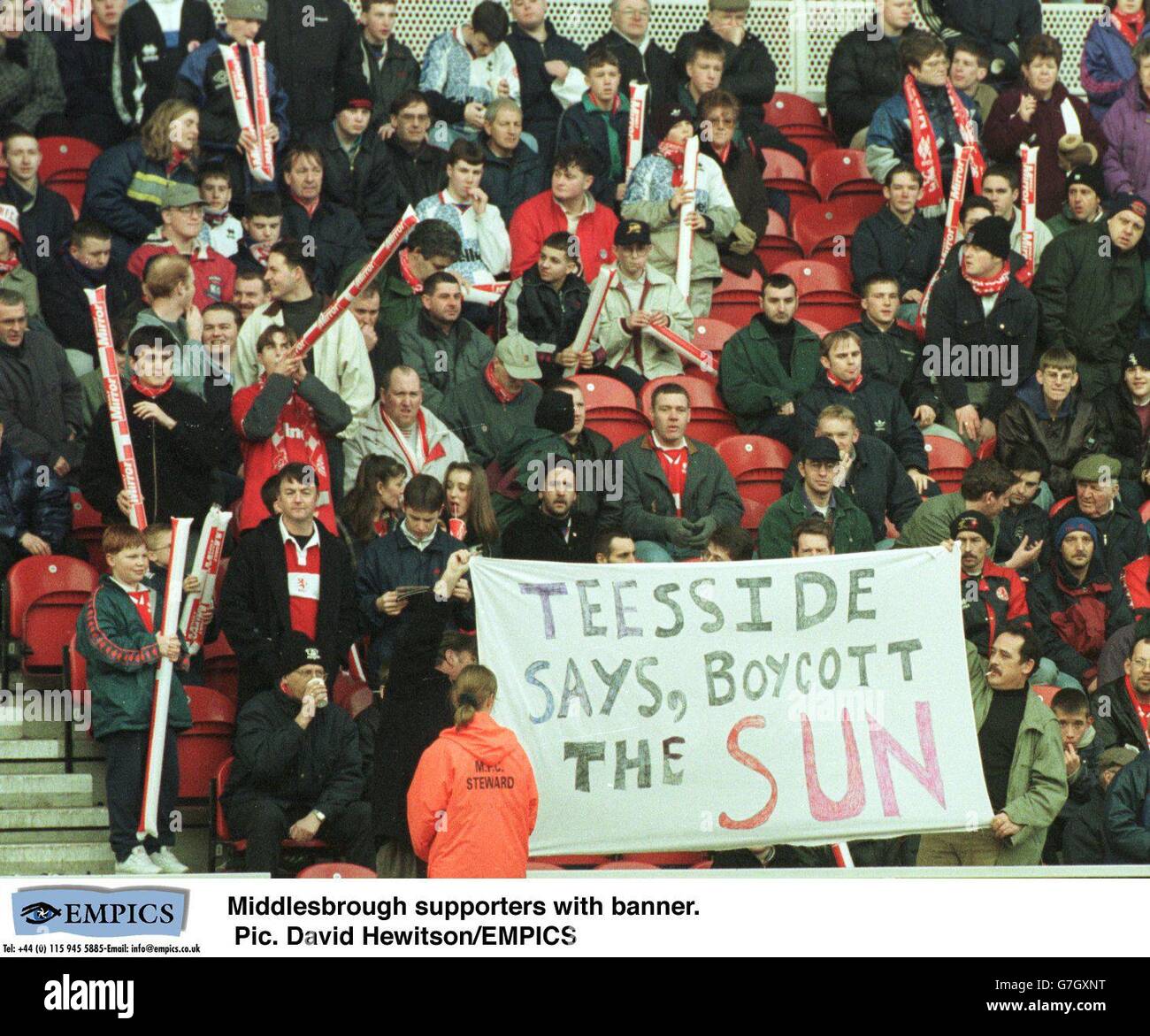 SOCCER - Carling Premier League Middlesbrough v Sheffield Wednesday ...