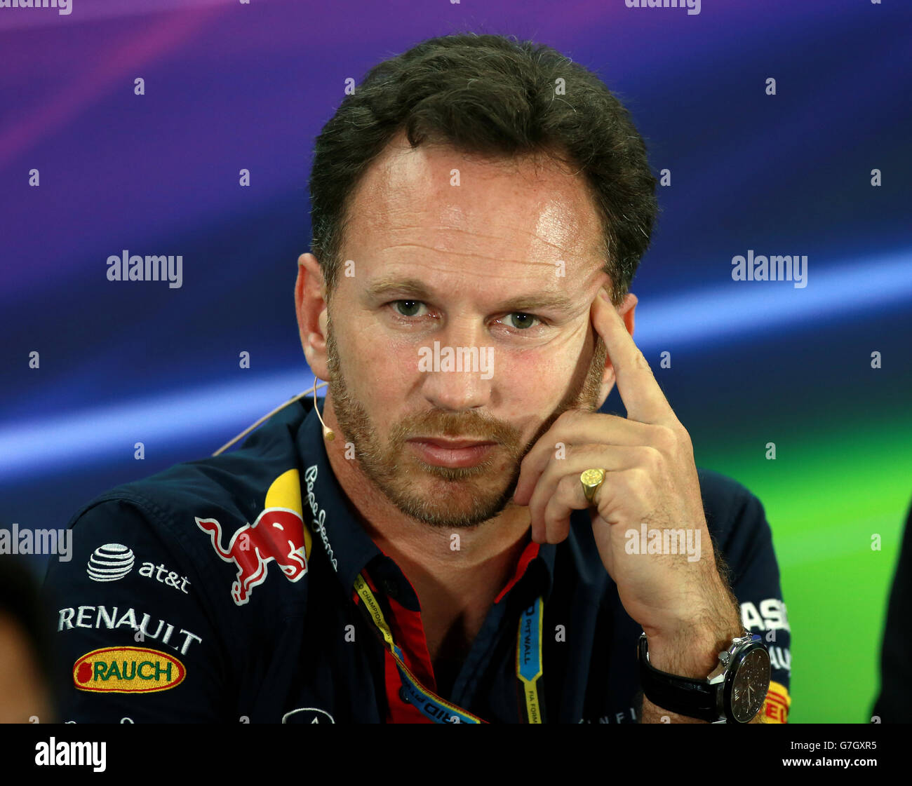 Red Bull Team Principal Christian Horner at the Yas Marina Circuit, Abu ...