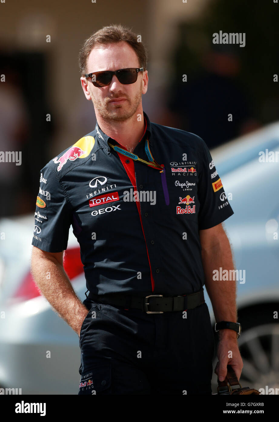 Red Bull Team principal Christian Horner at the Yas Marina Circuit, Abu ...