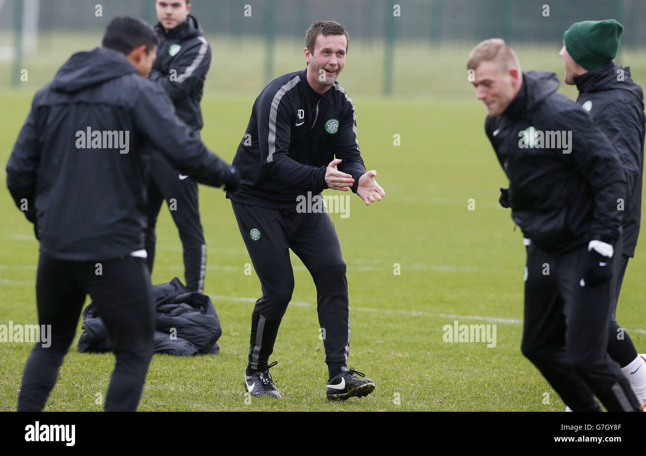 Soccer celtic training session lennoxtown hi-res stock photography and ...