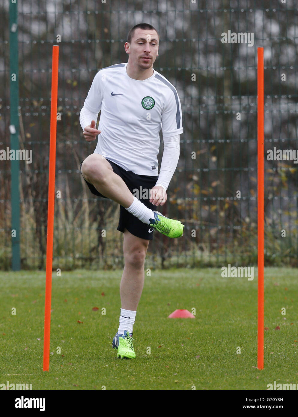 Soccer celtic training session celtic training centre hi-res stock ...