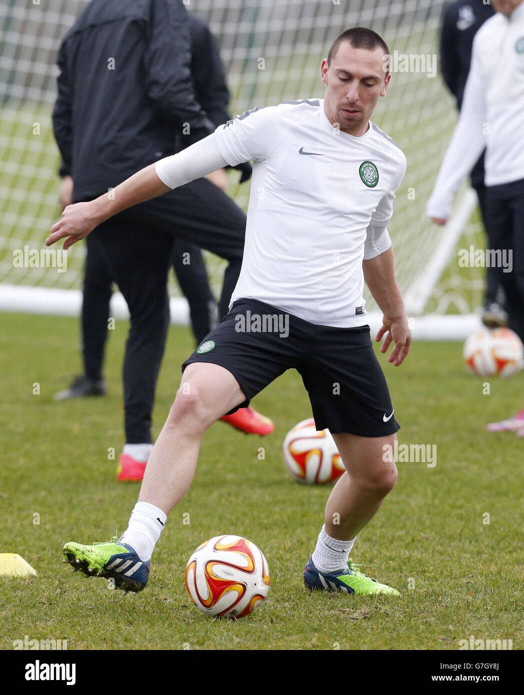 Soccer celtic training session celtic training centre hi-res stock ...