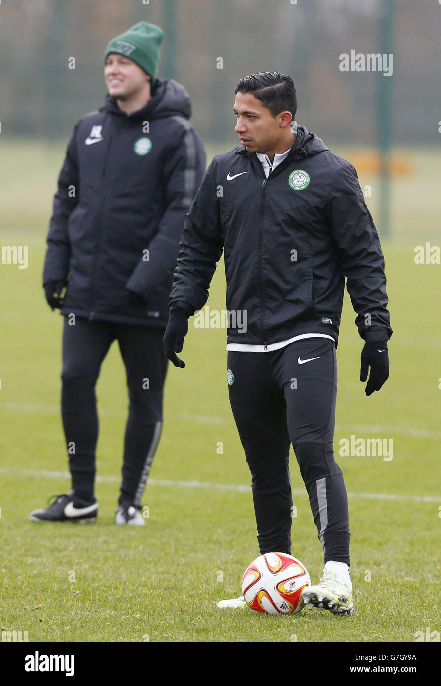 Soccer celtic training session celtic training centre hi-res stock ...