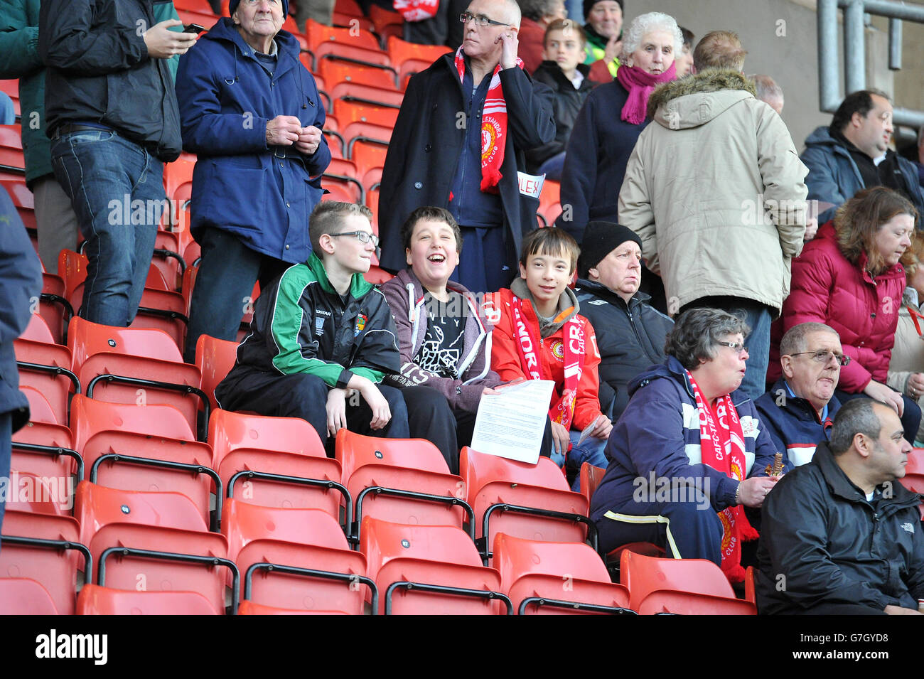 Crewe alexandra fans in the stands hi-res stock photography and images ...