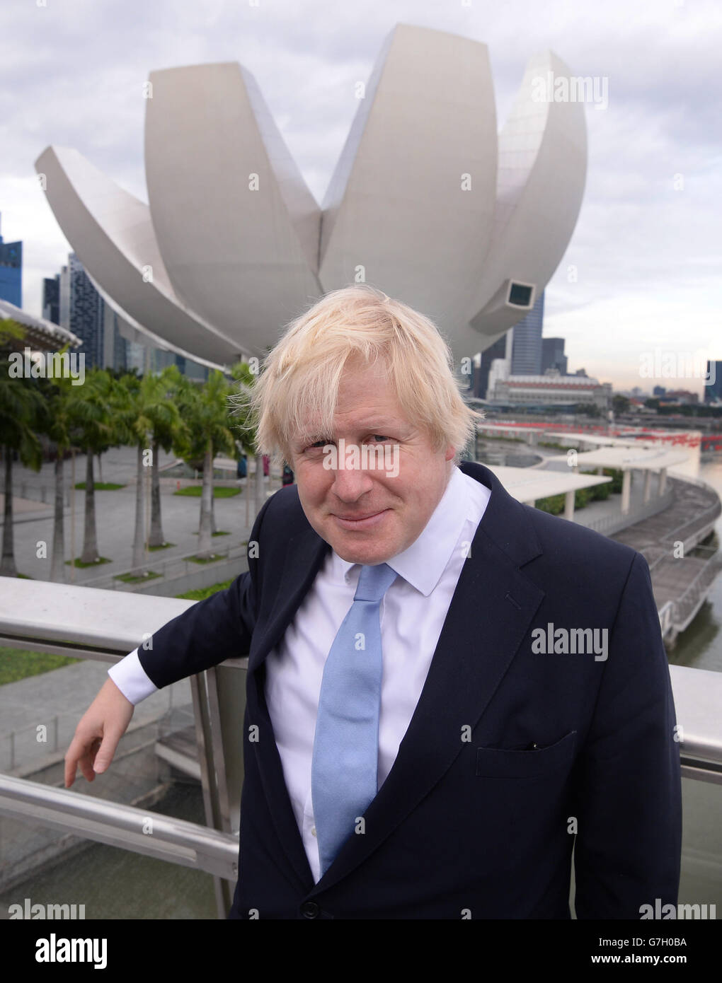 London Mayor Boris Johnson arrives at the Science Museum in the Marina ...
