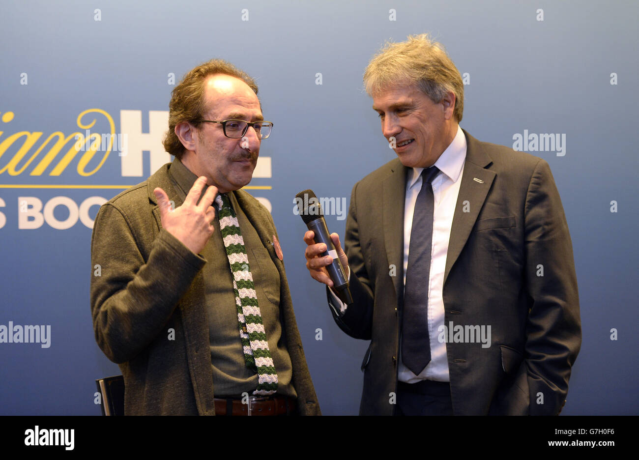 John Inverdale (right) chats with shortlisted author Simon Inglis on ...